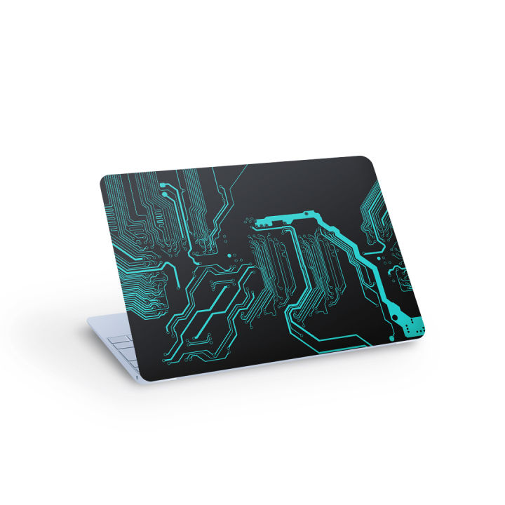 Laptop Back Sticker For Up to 15.6inch Laptop (Blue Circuit) | Daraz.com.np