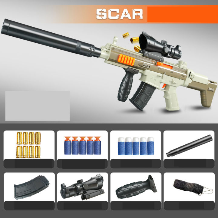 Scar Shell Throwing Hand Self Integrated Soft Bullet Nerf Blaster ...