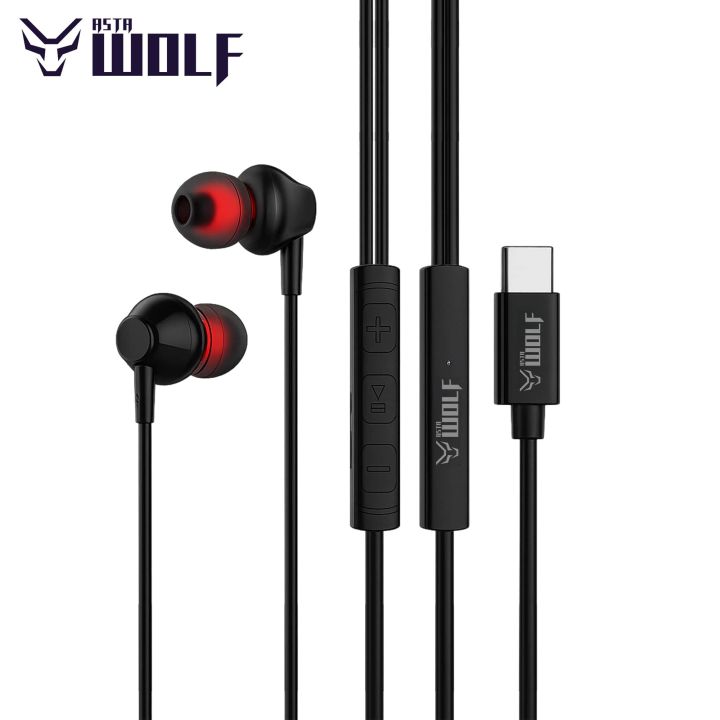 Asta WOLF STRING 2.0 Type-C Wired Earphones | High Bass Sound, 10mm ...