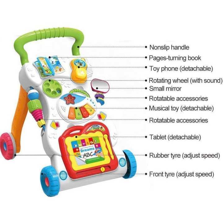 Baby Early Learning Multi Function Musical Walker With Light And Fun ...