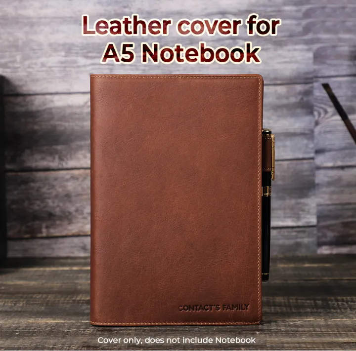 Handmade Genuine Leather Notebook Cover Portable, Protective & Multi ...