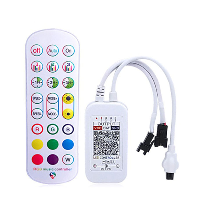 FORIDE WS2812B Bluetooth Controller for Addressable LED Strip Light ...