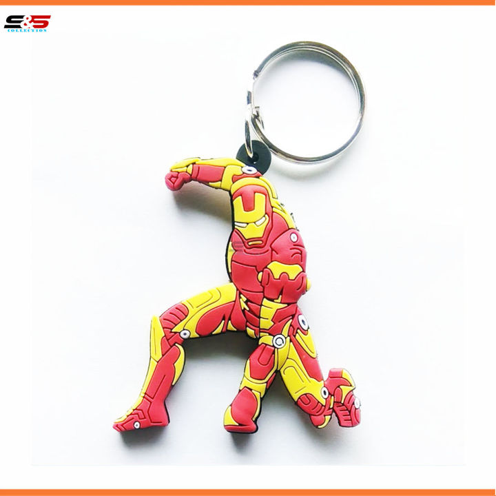 Iron Man Double Sided Rubber Keyring | Daraz.com.np