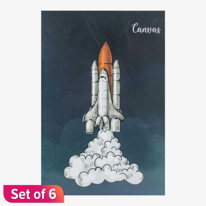 Canvas A4 Size Long Notebook Set Of 7 (Piece) | Daraz.com.np