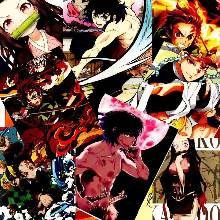 Demon Slayers Random 6pc A3 Big Size Poster, Anime Poster | Daraz.com.np