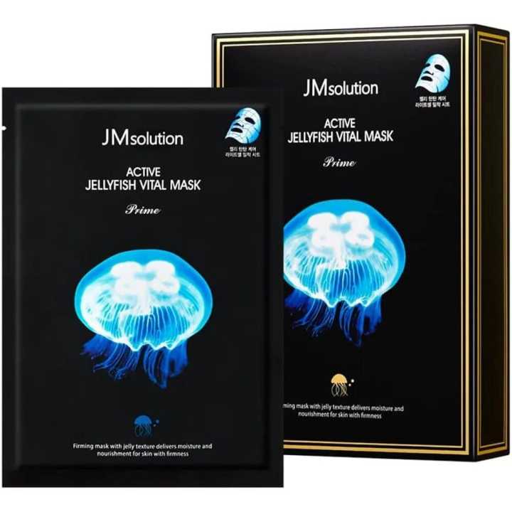 JM solution - 10 sheets - Active Jellyfish Vital Facial Mask Prime-Korean Skincare -Jellyfish ...