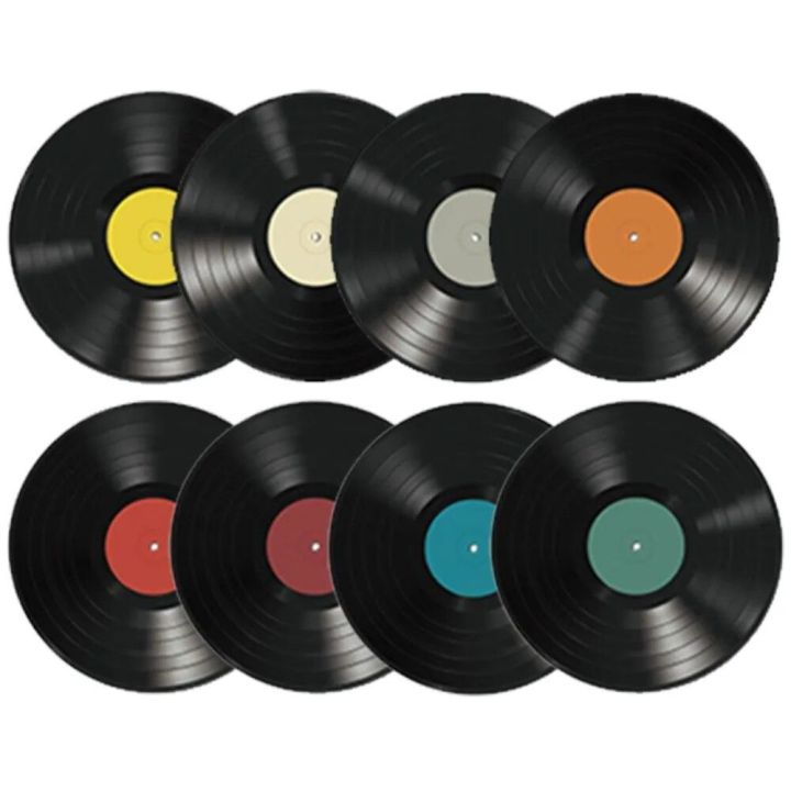 8Pcs/set Personalized Records Displays Fake Records Stickers Artwork ...