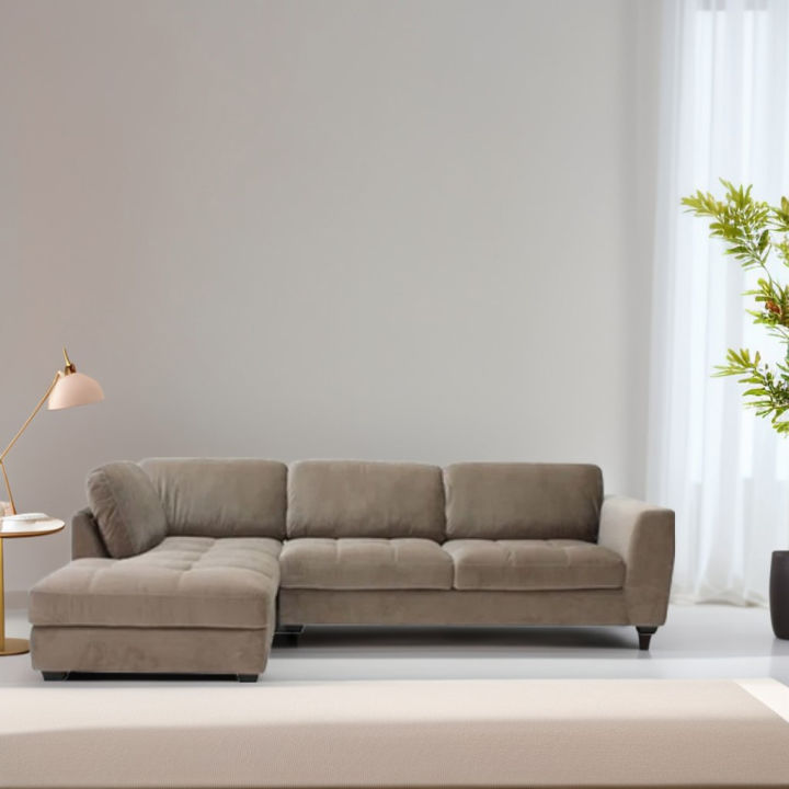 SB Furniture Lassie Sofa - Left Corner - Fabric Light Brown | Daraz.com.np