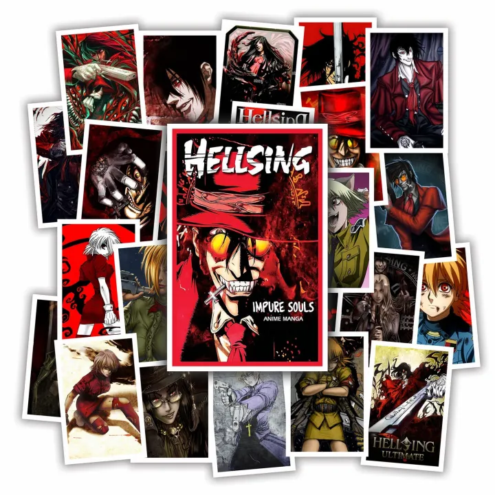 KYVOR Hellsing Anime Collectible Sticker Pack of 25pcs (9cm x 6cm ...