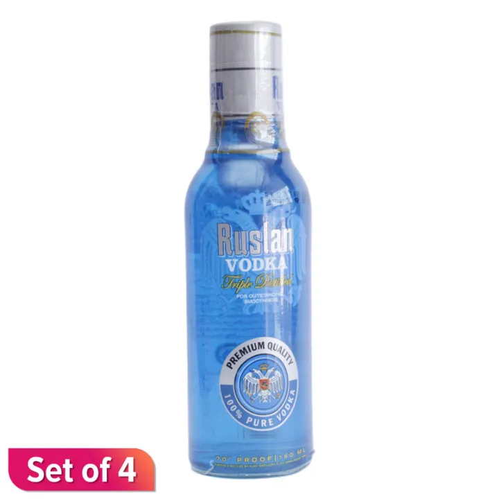 Ruslan Vodka Triple Distilled 180ml Set of 4 | Daraz.com.np