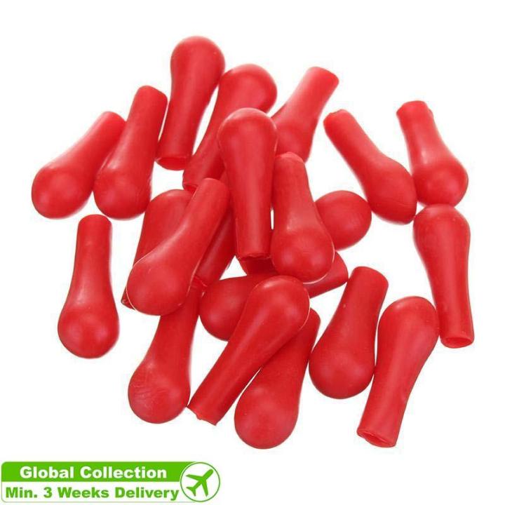 20Pcs Red Latex Rubber Cap Dropper Pipette Cap Bulbs Lab Supplies ...