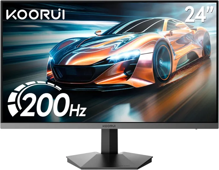 KOORUI Gaming Monitor, 24" Fast IPS Computer Monitor, 200Hz FHD HDR400 ...