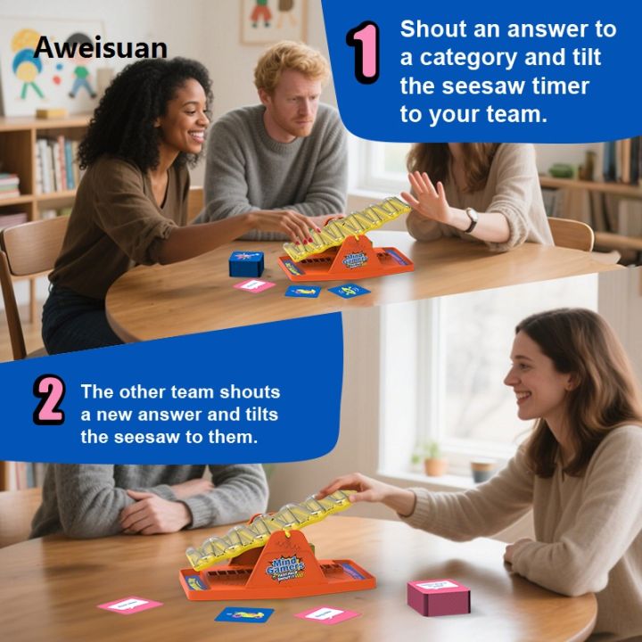 Aweisuan New Exciting Rocking Seesaw Tilt n Shout Board Games Funny ...