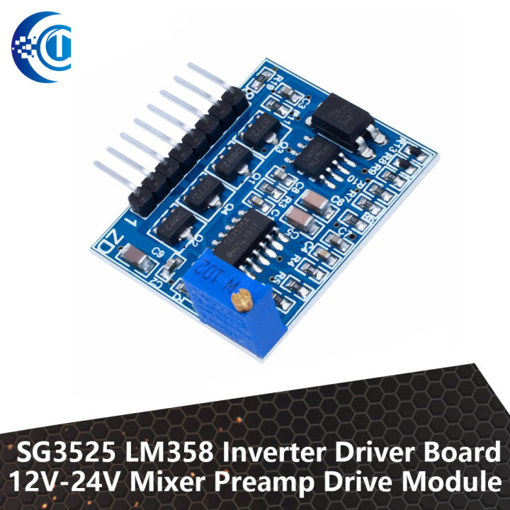 SG3525 LM358 Inverter Driver Board 12V-24V Mixer Preamp Drive Module ...