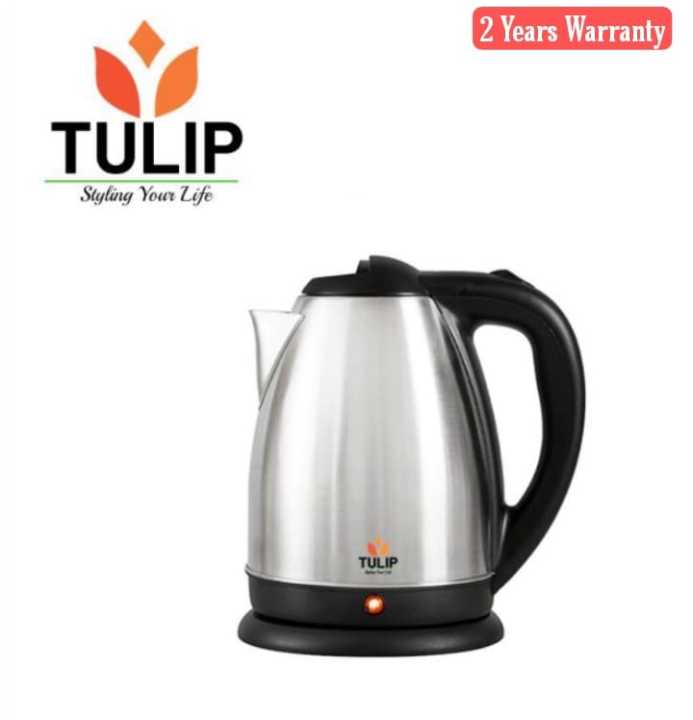 Tulip Stainless Steel Electric Cordless Kettle Hottee - 2 Litre | Daraz ...