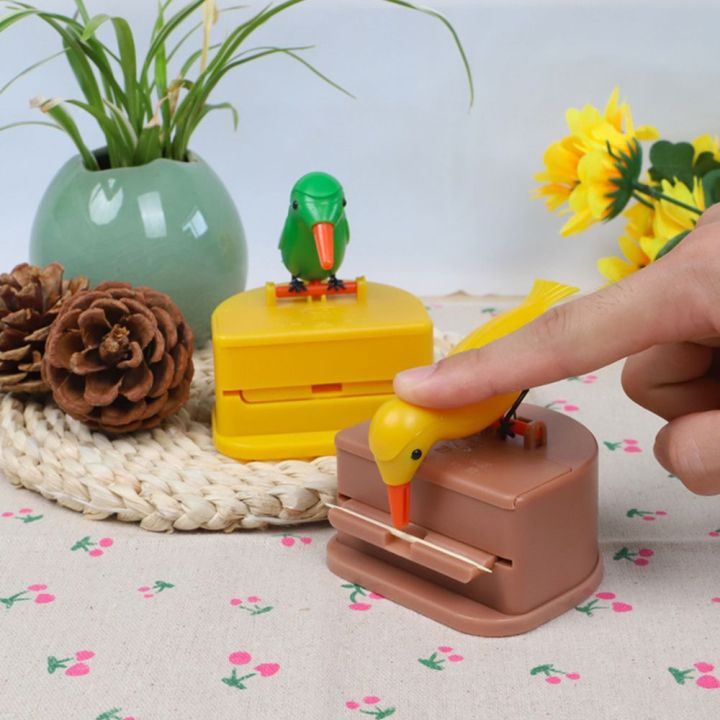 Cute Plastic Hummingbird Bird Toothpick Holder Box Toothpick Container ...