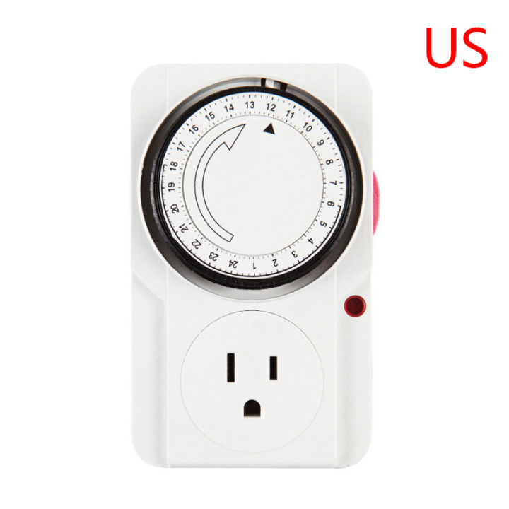 24 Hour Cyclic Timer Switch Kitchen Timer Outlet Universal Timing Socket Mechanical Timer 220VAC ...