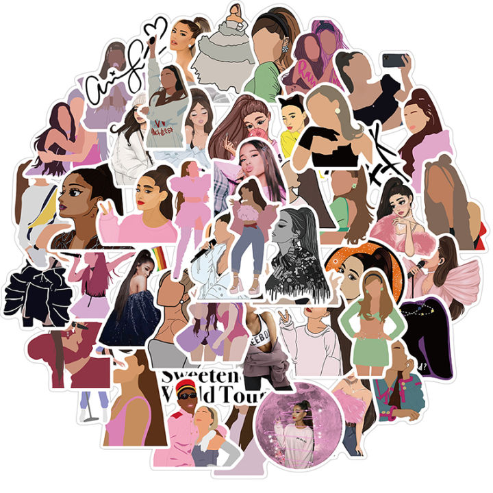 Bizzy 20/40/60pcs Ariana Grande Stickers Singer Musician Actress ...