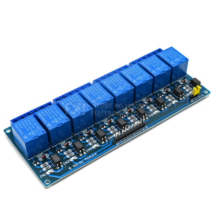 1PCS 5v 8 channel relay module with optocoupler Relay Output 8 way ...