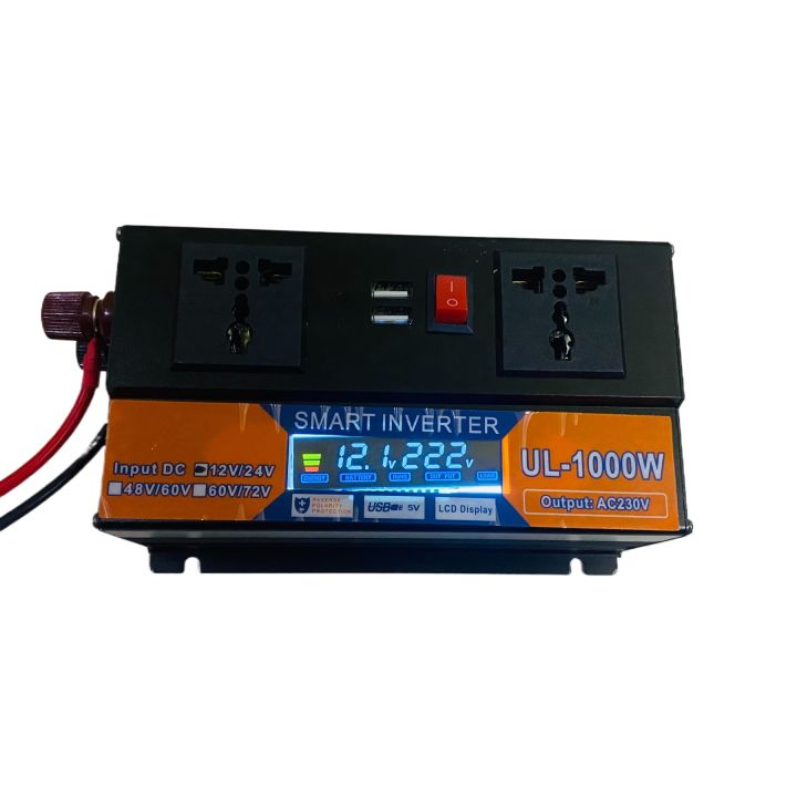 1000W Dual Voltage Sine Wave Power Inverter DC 12V 24V To 220V 230V ...