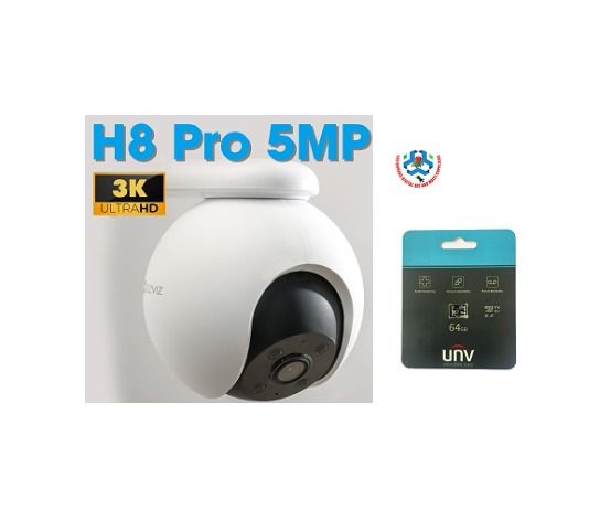 Ezviz 5MP PTZ Outdoor H8 Pro Wireless/Wired CCTV With Color Night ...