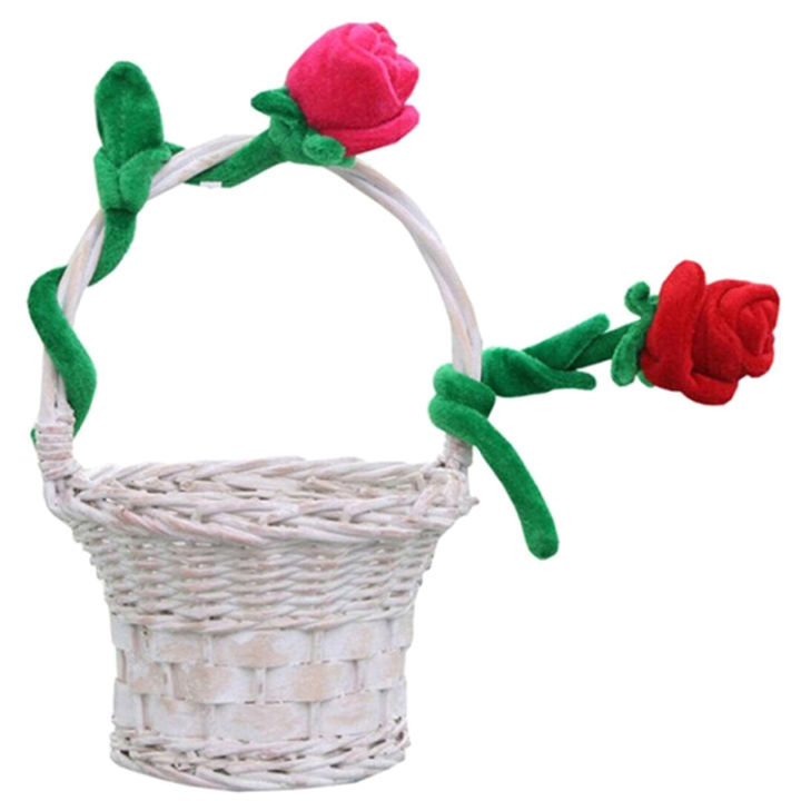 1Pc Cartoon Rose Flower Stuffed Soft Plush Toy Valentine's Day Gift For ...