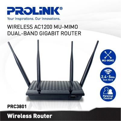 Prolink Wireless AC1200 Dual-Band Gigabit Router - PRC3801 | Daraz.com.np
