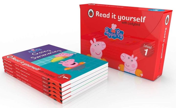 Peppa Pig Read It Yourself Tuck Box (Level 1 : Hardcover) : 5 Peppa Pig Books in Box : Ladybird ...