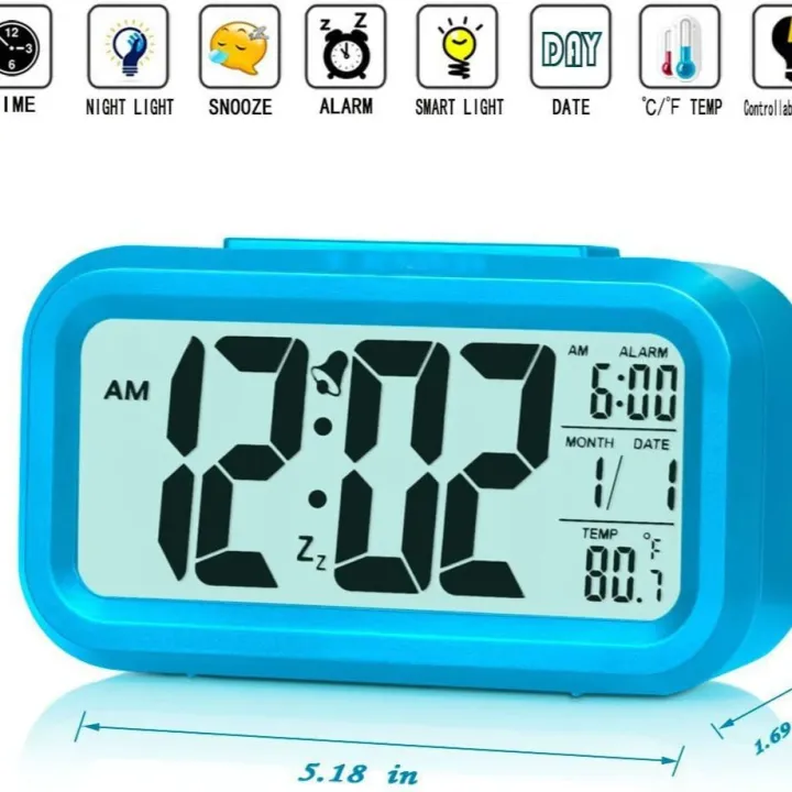 LCD Time Display ,Temperature Display ,Electric Clocks for Bedroom ...