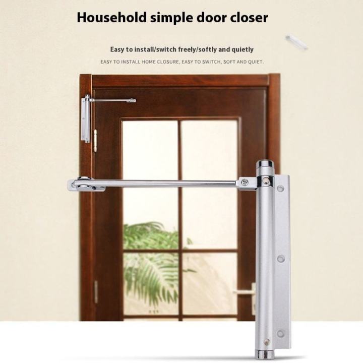 Silver Automatic Self-Closing Hydraulic Door Hinge | Heavy Duty Soft ...