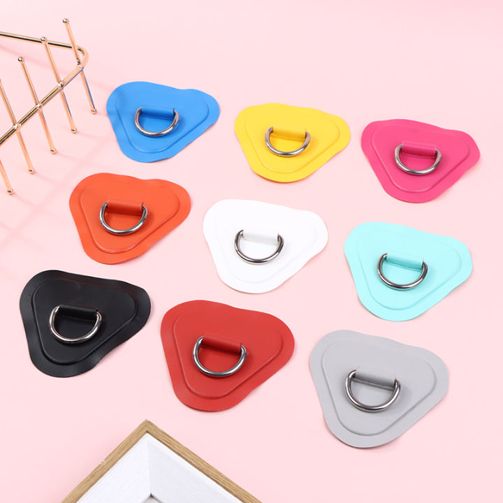 1Pc Surfboard Dinghy Boat PVC Patch With Stainless Steel Triangle D ...
