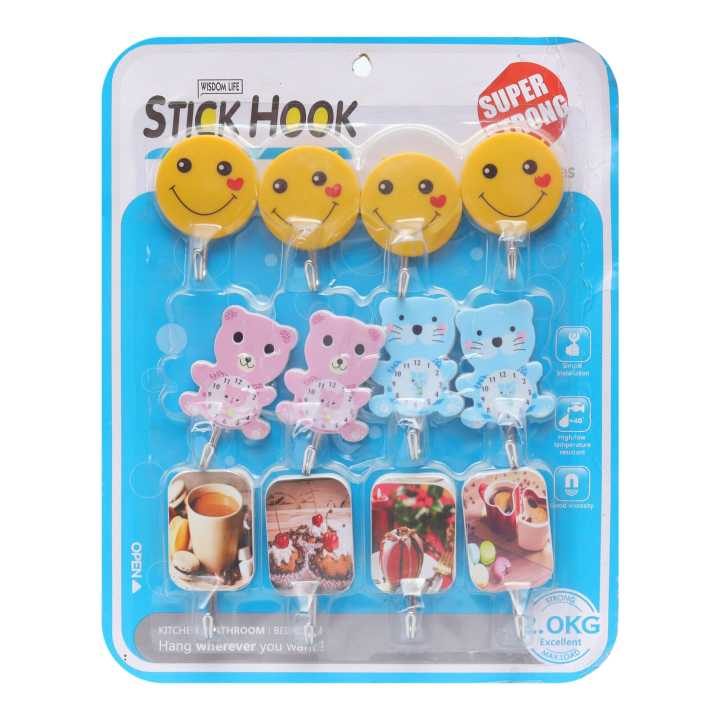 Super Strong Sticky Hook 12 pieces | Daraz.com.np