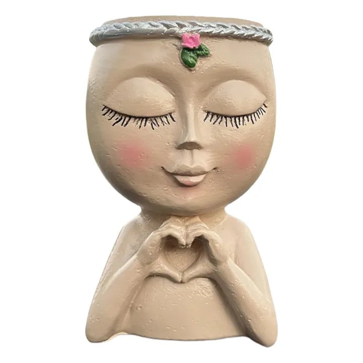 Face Planter Cute Planter Decorative Face Planter As Shown Succulent ...