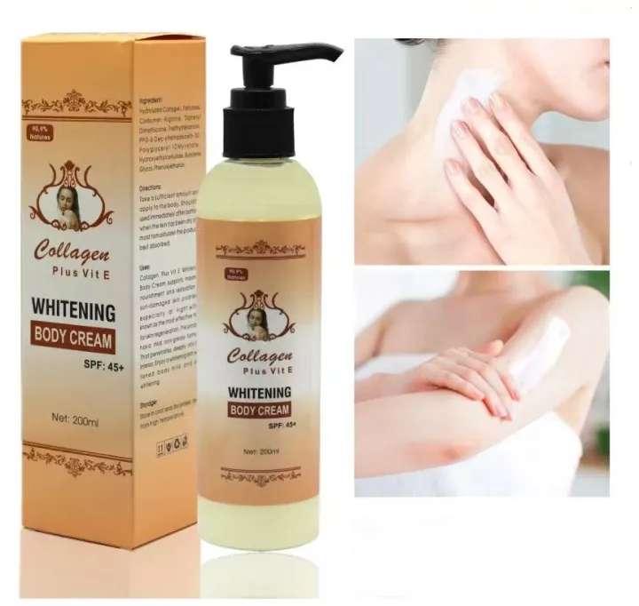 Collagen Plus Vitamin E Body Cream Whitening Body Lotion with Spf45 ...