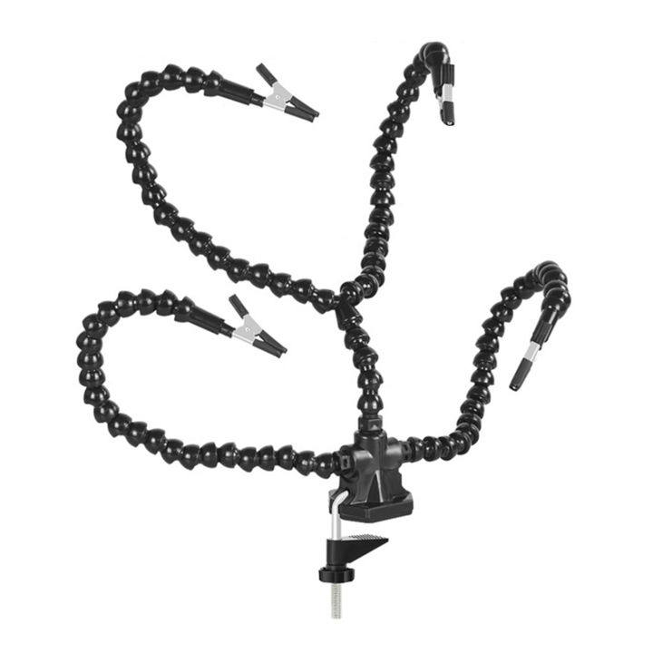 Helping Hands Soldering Third Hand with 3 Flexable Arms Rotatable Clips ...