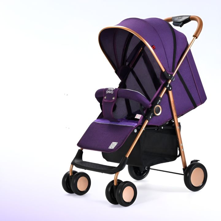 Folding Stroller from Birth to 25 kg Two Way, Foldable Travel Buggy ...