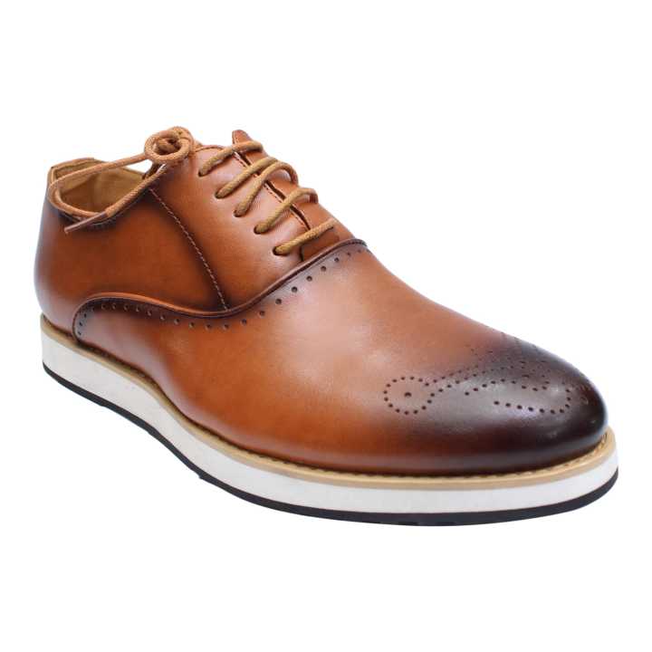 Brown Leather Stylish Design Formal Shoes For Men | Daraz.com.np