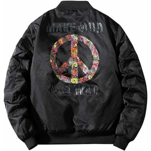 Black Ninja Satin Bomber Jacket Men | Daraz.com.np
