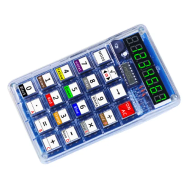 Calculator DIY Kit with LED Display Calculator Electronic Making with ...