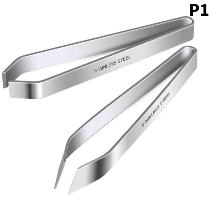 Fish Bone Tweezers Stainless Steel Bone Remover Pincer Clip Hair ...