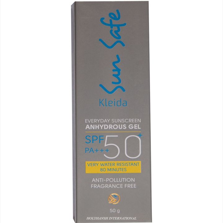 Kleida Sun Safe Sunscreen Gel, Spf-50, For All Skin Types-50GM | Daraz ...