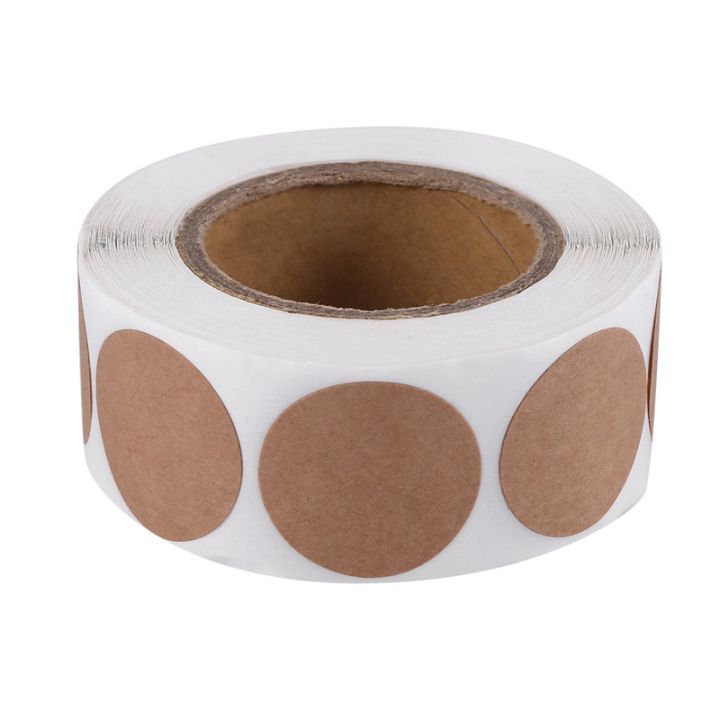 1Inch Kraft Stickers / 500 Labels Per Roll/Permanent Adhesive | Daraz ...