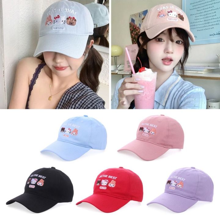 Linman Y2K Hello Kitty Baseball Caps Sanrio Kawaii SunscrLuxury een ...