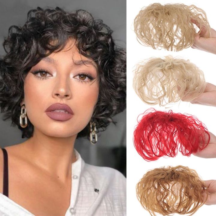 Blonde Replacement Curly Clip In High Temperature Fiber Increase Hair ...
