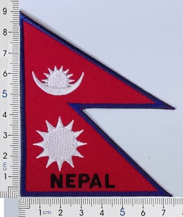 Iron Patch Nepal Flag For Clothes No Sew Good Quality Style Upgrade | Daraz.com.np