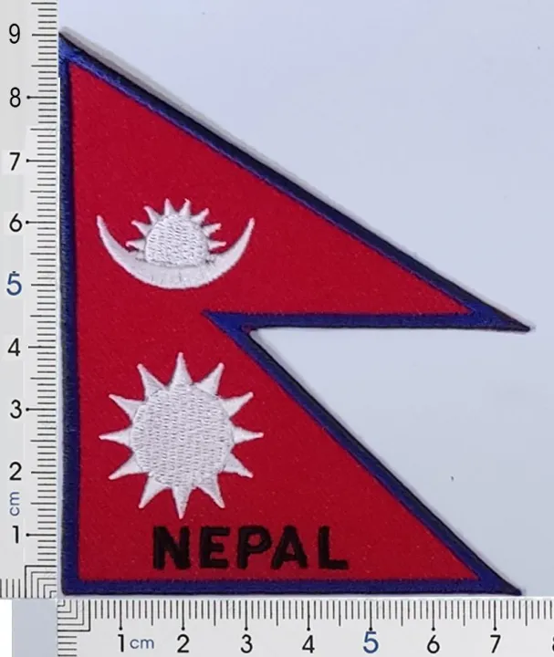 Iron Patch Nepal Flag For Clothes No Sew Good Quality Style Upgrade | Daraz.com.np