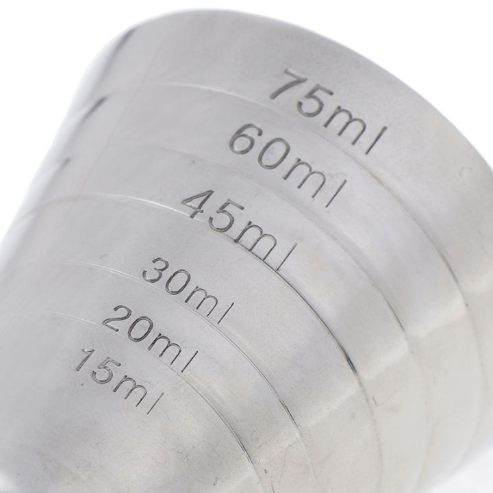 Kitchen accessories 75ml Metal Measure Cup Drink Tool Shot Ounce Jigger ...