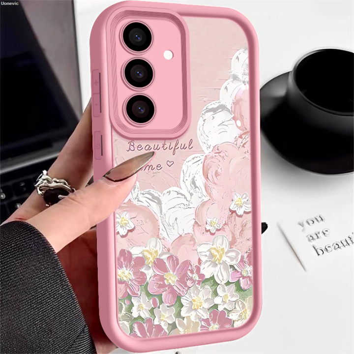 15 A545A14 A4 FE Alaxy New ra PlS A56 tUonevic silicone soft case A26 flower 2025新品 4 A36 525 ...