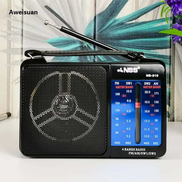 Libishop2025 New Nss FM/AM/SW1/SW2. 4 Band Radio AC/DC Mini Radio Long ...