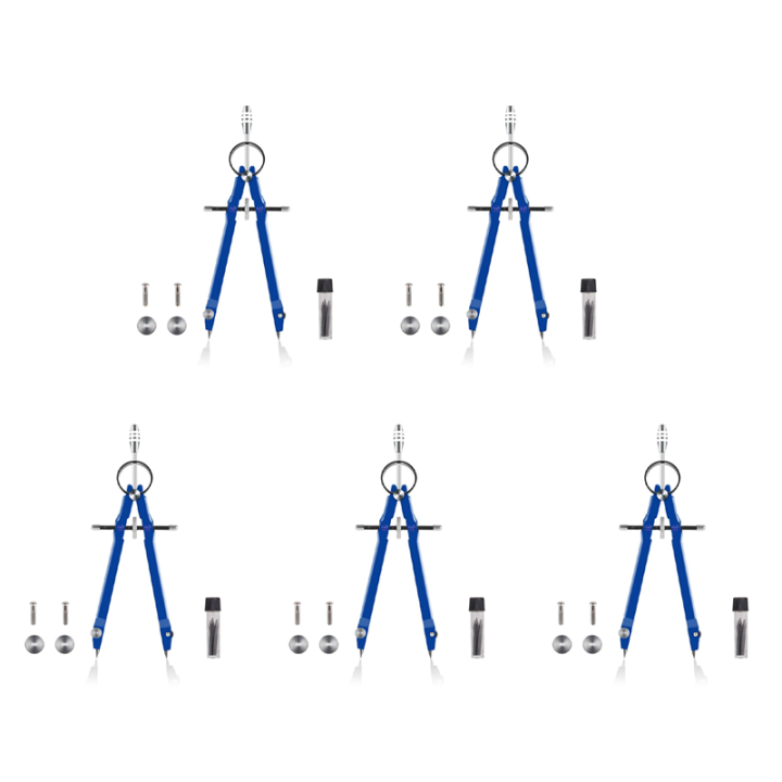 ARELENE 5X Professional Compass, Compass Geometry Set with Lock, Math ...